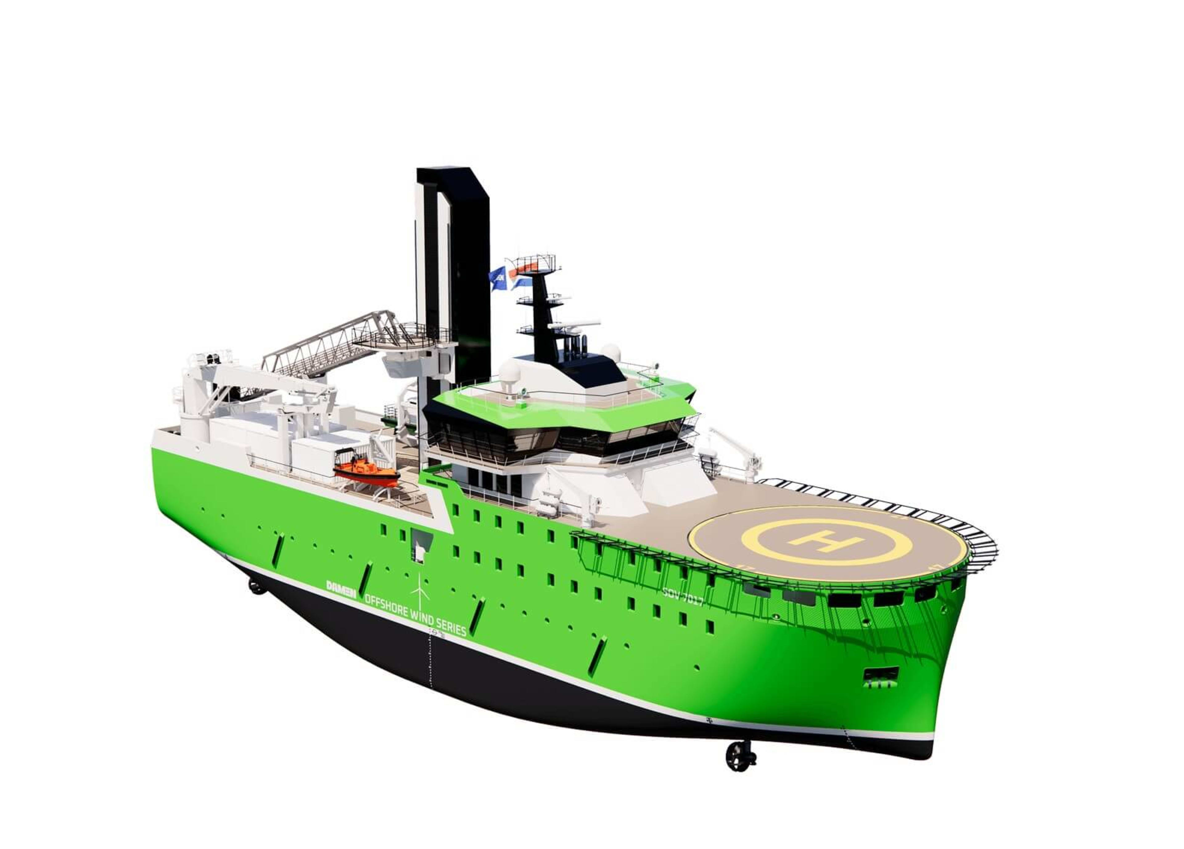 Introducing Fully Electric Sov For Offshore Wind Farm Damen